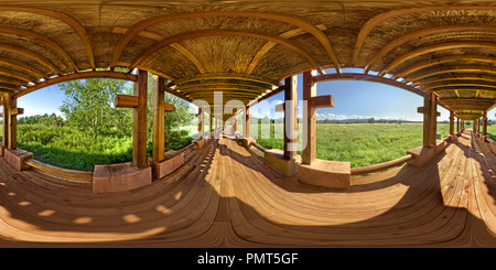 360° view of Heilongjiang Mohe County China's Arctic Village ——Nearby ...