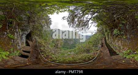 360° view of Madeira, Caldera Verde - Alamy