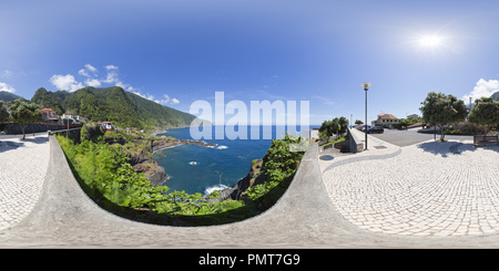 360° view of Madeira, Caldera Verde - Alamy