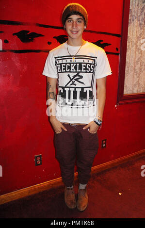 Jai Brooks of The Janoskians backstage at the Janoskians Not A Boyband ...