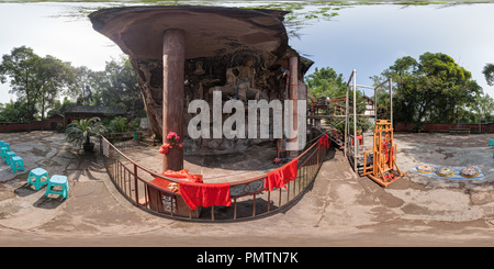 360° view of Anyue County - Pilu Cave stone - door - Sichuan -2012 - Alamy