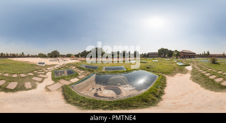 360° View of Yin Ruins ancestral palace ruins - B seven base - human ...