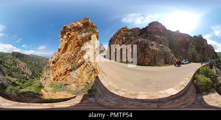 360° view of Calanche Corsica View 3 - Alamy
