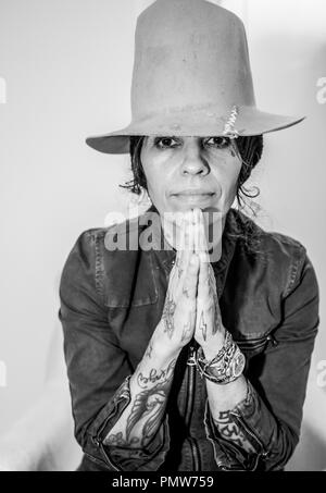 19 September 2018, Hamburg: Linda Perry, American singer and composer ...