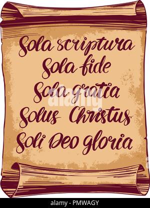 Quinque sola, five foundations of Protestant theology, reformation ...