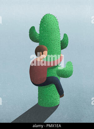 one green cactus Stock Photo - Alamy
