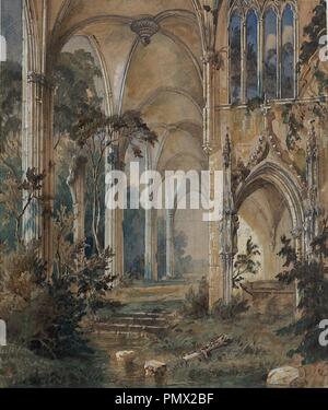 Carl Blechen - Gothic Church Ruin Stock Photo - Alamy
