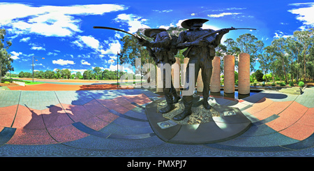 360° view of Canberra - ANZAC Parade Memorials - Aust Service Nurses ...