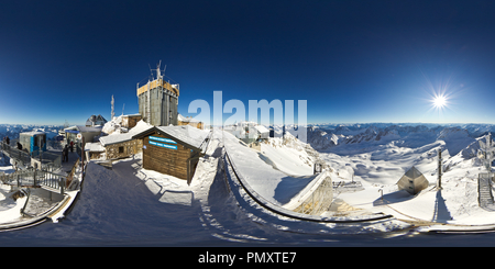 360° view of Zugspitze - Top of Germany - Alamy