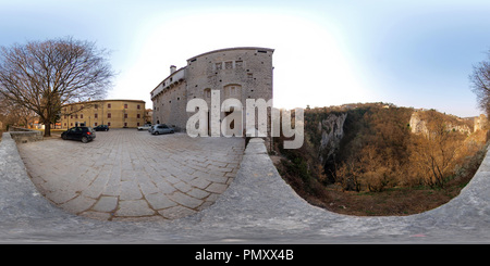 360° view of Abyss and castle of Pazin - Alamy