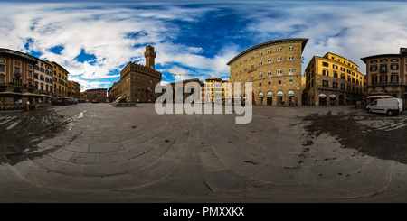 360° view of Florence - Piazza della Signoria - Alamy
