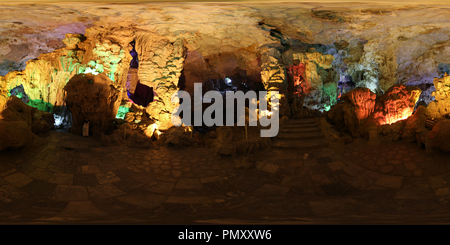 360° view of Ha Long Bay Dau Go Cave 1 - Alamy
