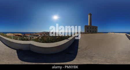 360° view of Lighthouse Capo de Palos - Alamy