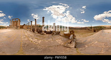 360° view of Djemila archaeological site - Alamy