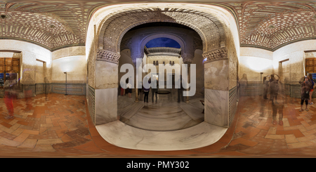 360° view of the golden room in alhambra of granada - Alamy