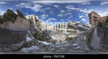 360° view of cuenca from san pablo bridge, spain - Alamy
