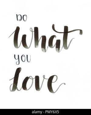 LOVE word hand drawn lettering. . Valentine s Day Stock Photo - Alamy