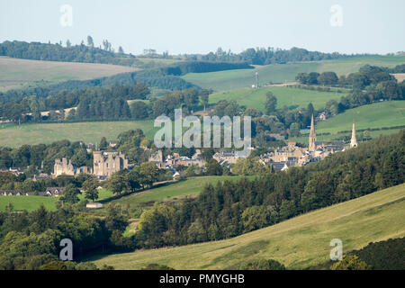 Selkirk Scottish Borders view of the town Stock Photo - Alamy