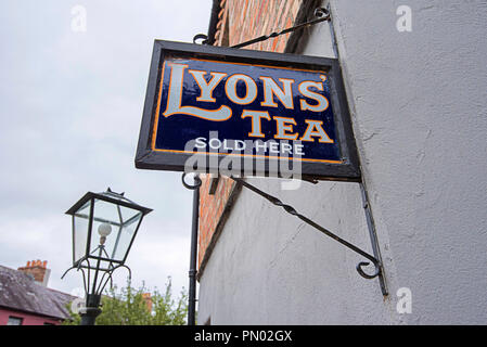Old enamel sign for Lyons Tea Stock Photo: 17983227 - Alamy
