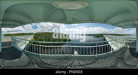 360° view of Bridge to the viewing platform - Alamy