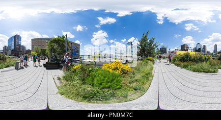 360° view of New York City High Line at W23rd St - Alamy