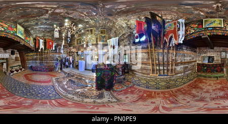 360° view of „St. Nicholas” wooden church 1615, the narthex, Cornesti ...