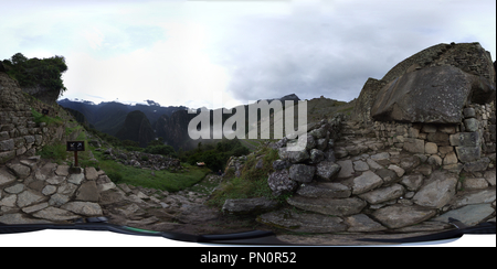 360° view of Terraces, Machu Picchu, Peru - Alamy