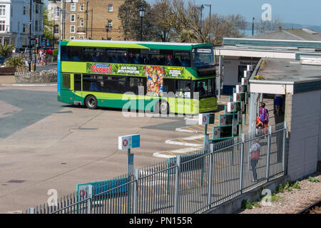 Bus station Ryde Isle of Wight England UK Mercedes Citaro single decker ...