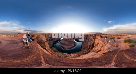 360° view of Horseshoe Bend, Colorado River, Arizona - Alamy