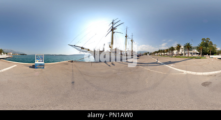 360° view of Tivat, training ship Jadran - Alamy