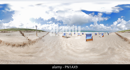 360° view of Sylt. Westerland. Strand - Alamy
