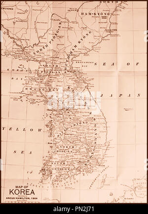 1904 map of Asia Stock Photo - Alamy