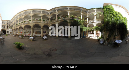 360° view of Italian court in Lviv 2 - Alamy