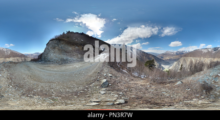 360° view of Deriner Dam seen from old Artvin-Erzurum Road on 15 ...