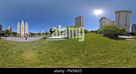 360° view of Salt Lake City Temple Square 1 - Alamy