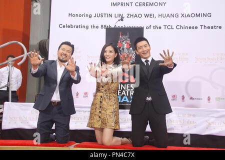 Justin Lin, Zhao Wei, Huang Xiaoming 06/03/2015 88th Birthday ...