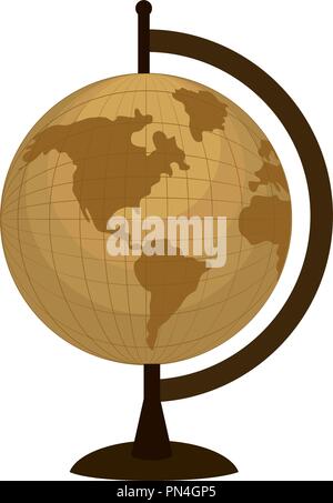 global earth planet desk design to study decoration Stock Vector Image ...
