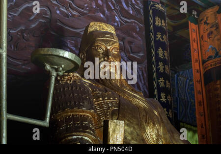 INGZHOU, CHINA - Jun 6 2018: Guan Yu Statue. Guan Yu Temple. Travel in ...