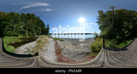 360° view of Hope Island State Park (Mason Co.) Washington State, USA ...