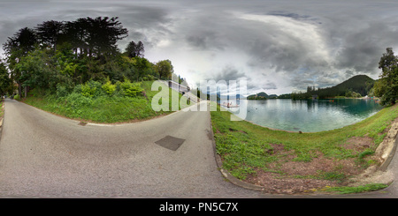 360° view of Lake of Bled - Alamy
