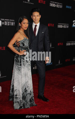Shelby Rabara, Harry Shum Jr at the after-party for 33rd Elton John ...