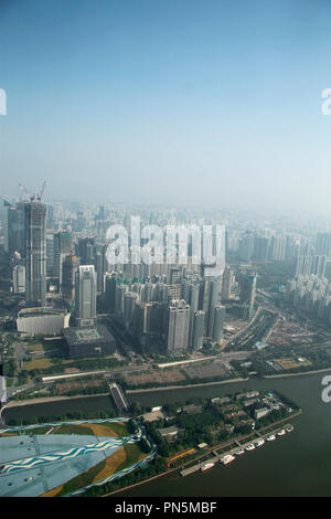 Guangzhou view from windows of Canton tower Stock Photo - Alamy