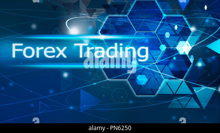 Forex Trading future background abstract blue concept solution idea ...