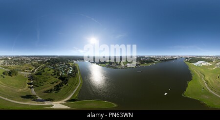360° view of Malta Lake bird's eye view - Alamy