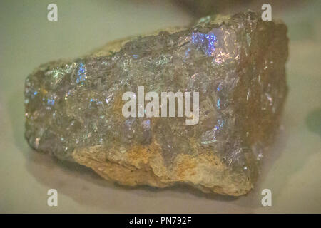 Galena, the natural mineral form of lead sulphide. It is the most ...