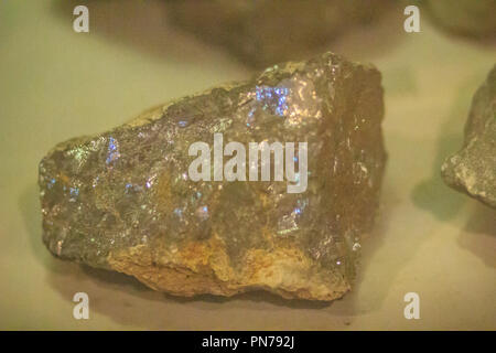 Galena, the natural mineral form of lead sulphide. It is the most ...