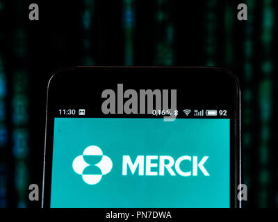 Logo of the U.S. pharmaceutical company Merck & Co. with seat in New ...