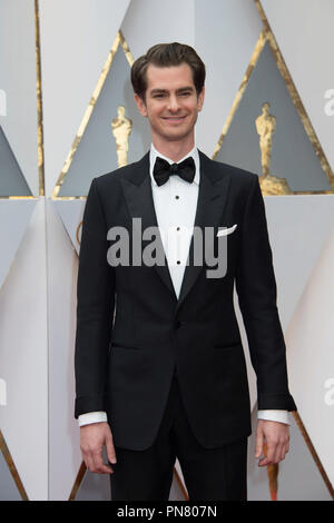 Andrew Garfield arrives at the Oscars on Sunday, March 2, 2025, at the ...