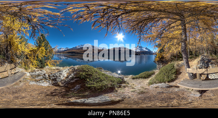 360° view of Sils / Switzerland - Alamy