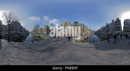 360° view of Amsterdam, Oude Kerk, View 3 - Alamy
